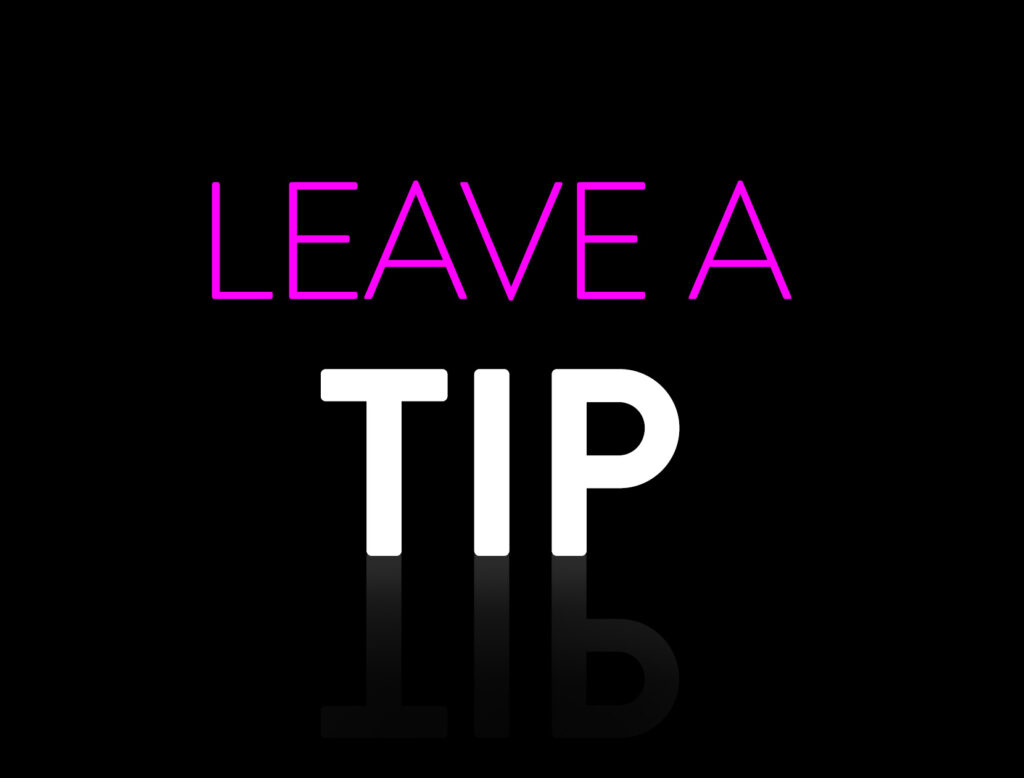 Leave a tip for Nick – Artwork by Nick